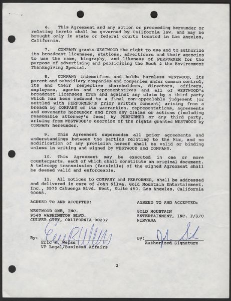Lot Detail - Nirvana Contract Signed Lot Detail - Nirvana Contract Signed