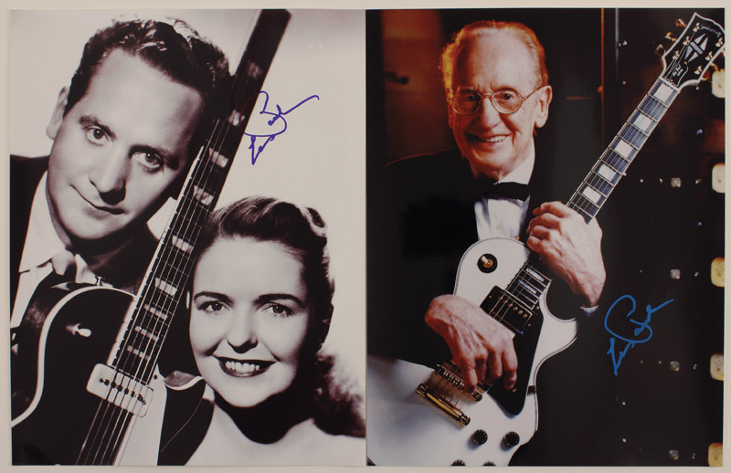 Lot Detail Les Paul Signed Photographs 2