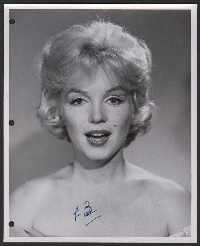 Lot Detail Marilyn Monroe Original Hair Test Photographs