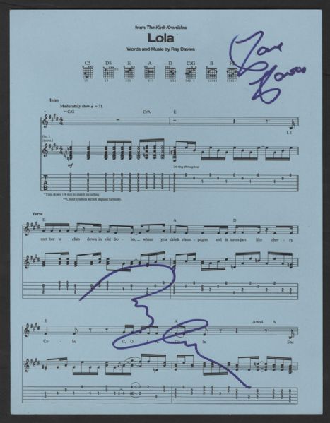 Lot Detail - Kinks Signed Lot Detail - Kinks Signed