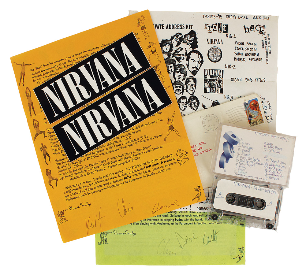 Lot Detail - Nirvana Signed Original 1991 Archive Lot Detail - Nirvana Signed Original 1991 Archive