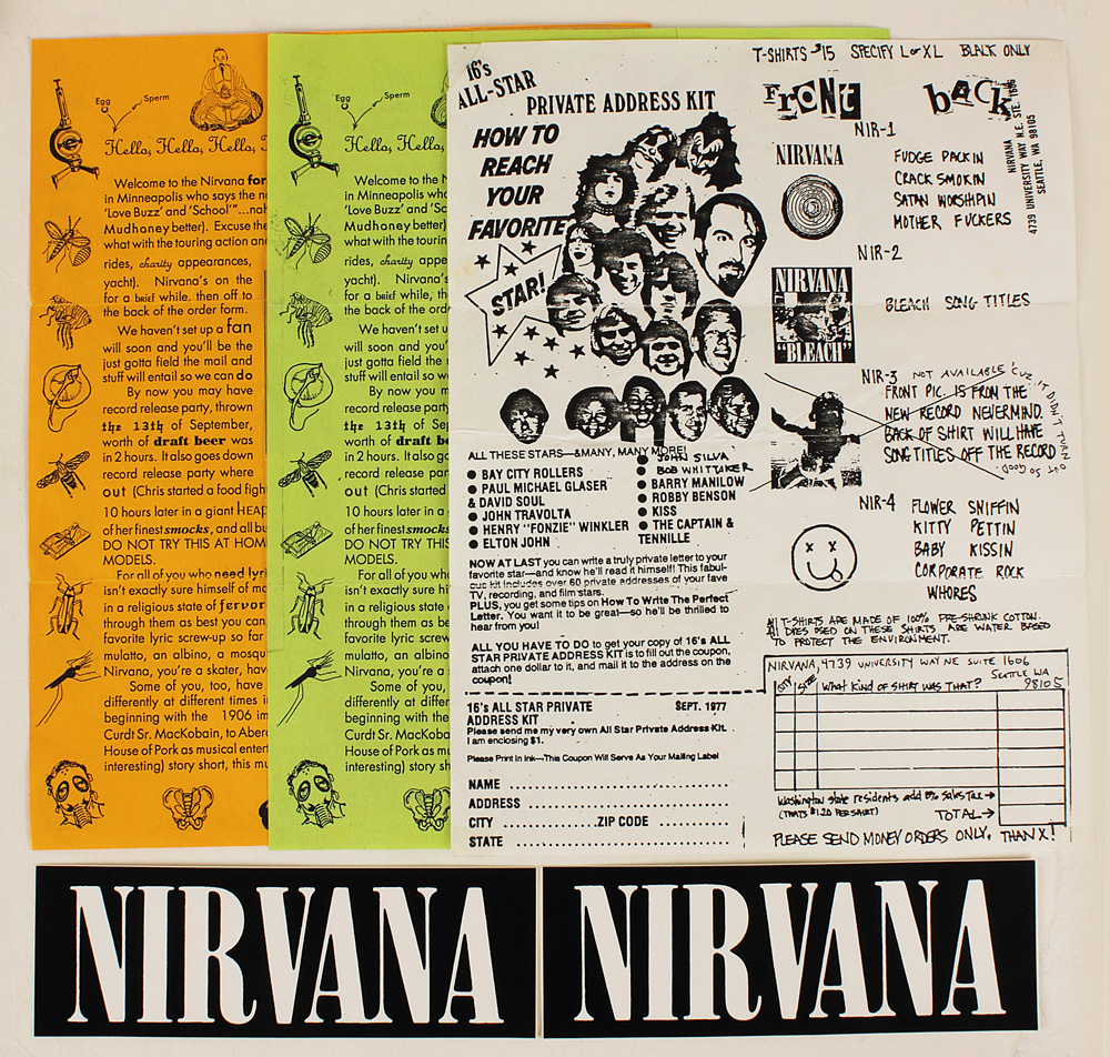 Lot Detail - Nirvana Signed Original 1991 Archive Lot Detail - Nirvana Signed Original 1991 Archive