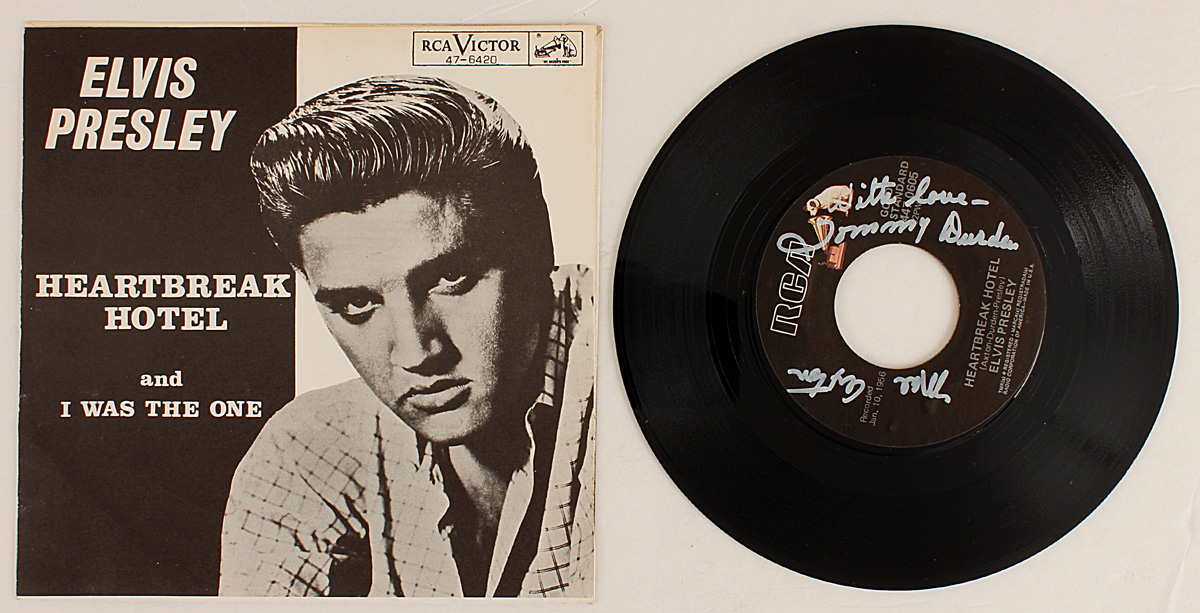 Lot Detail Tommy Durden And Mae Axton Signed Elvis Presley Heartbreak