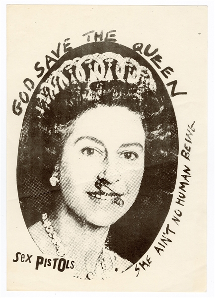 Lot Detail Sex Pistols God Save The Queen Original Handbill