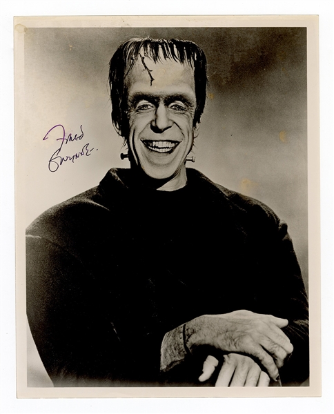 Lot Detail Fred Gwynne The Munsters Herman Munster Signed