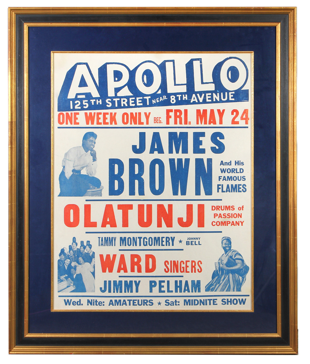 Lot Detail James Brown Original Apollo Theater Concert Poster