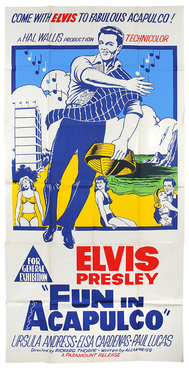 Lot Detail Elvis Presley Fun In Acapulco Vintage Original Movie Poster